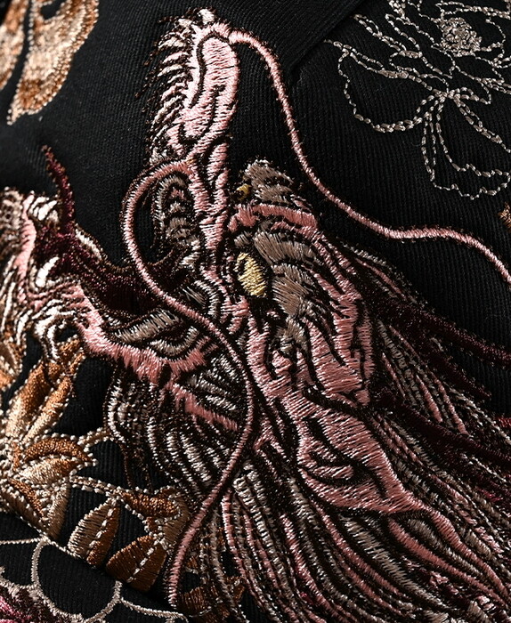 Mens Trucker Mesh Cap Japanese Pattern Embroidery Dragon Tiger Phoenix ...