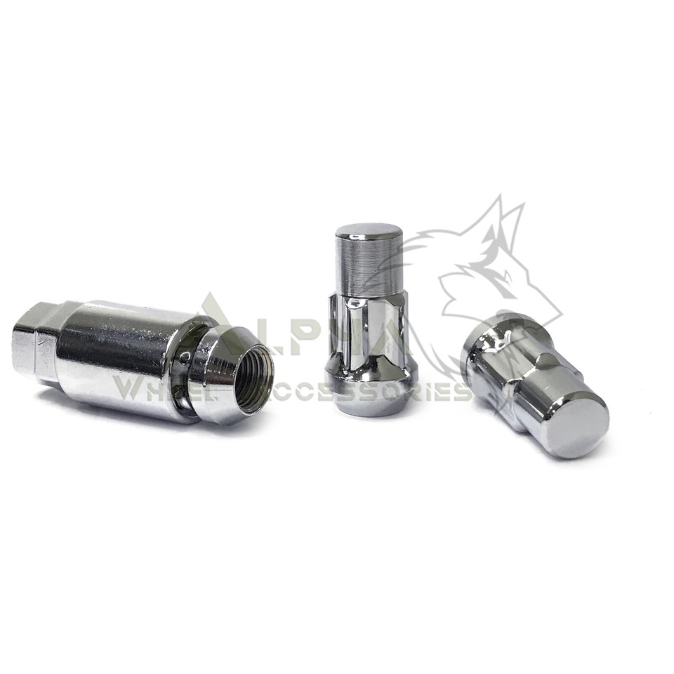 4 Chrome Wheel Locks 14x1.5 For Chevy GMC Silverado Sierra 1500 ...