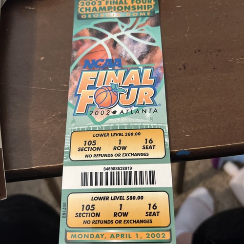 Vintage 2002 Final Four Championship Tickets Atlanta 4 Ticket Stubs | eBay