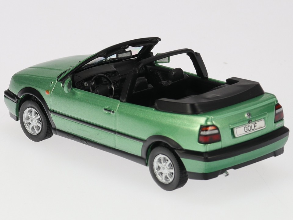 VW Golf Rabbit 3 convertible 1993 green metallic diecast model car ...