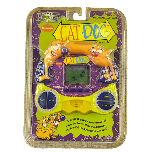 Vintage Tiger Electronics Nickelodeon Cat Dog Handheld LCD Game New ...