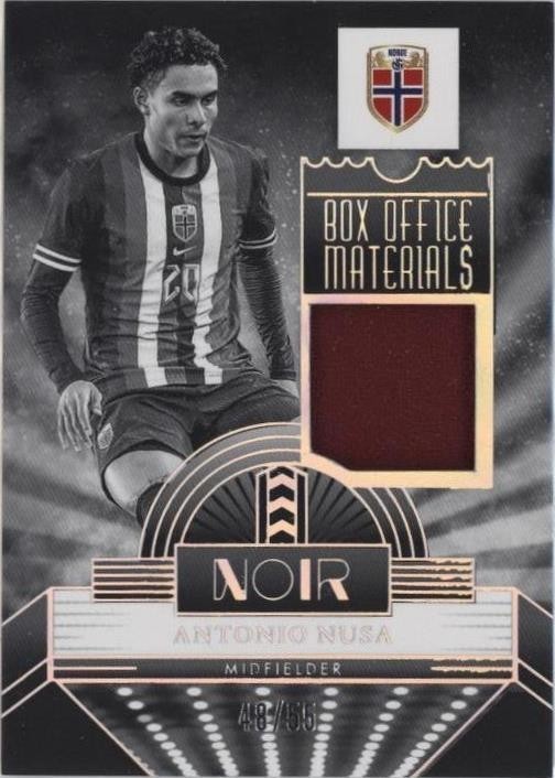2024-25 Panini Noir - Box Office Materials Antonio Nusa #BO-AN /55 (MEM ...