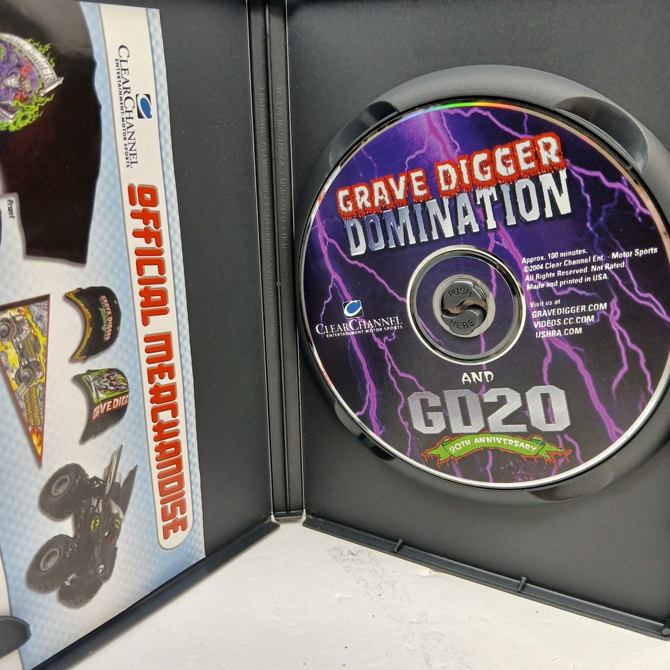 Grave Digger Double Feature DVD Monster Truck Domination & GD20 Bonus ...