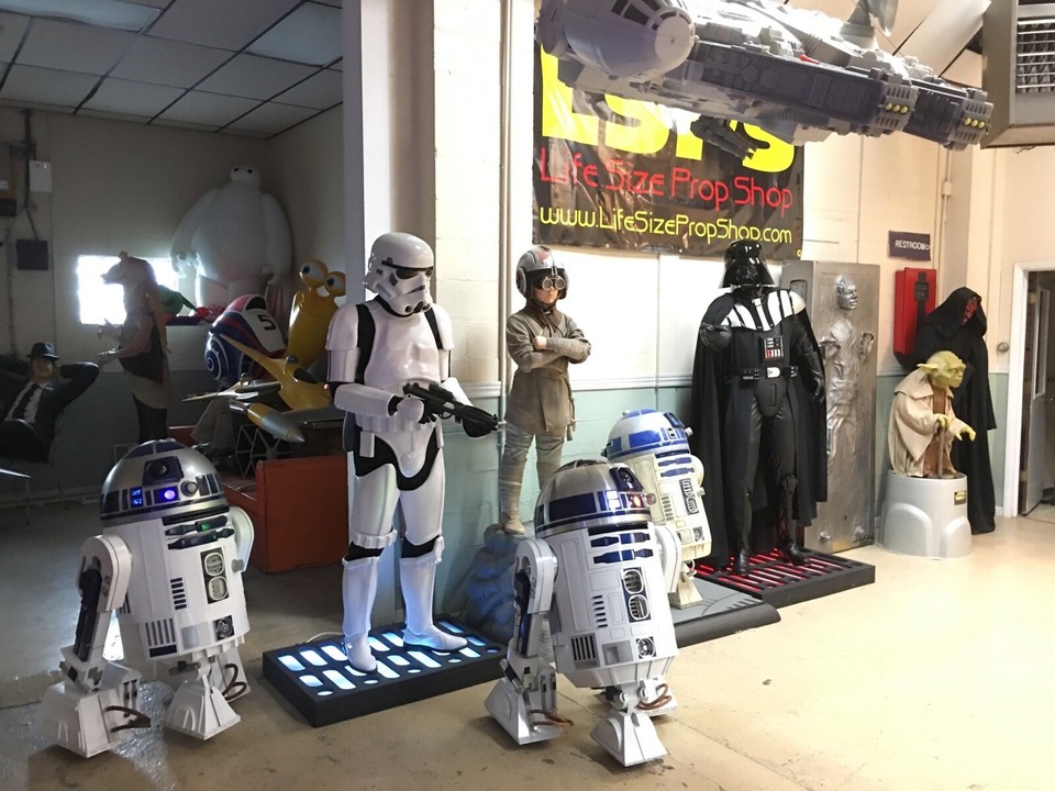 Life Size Star Wars All Aluminum Remote Controlled R2-D2 Full Size 1:1 ...