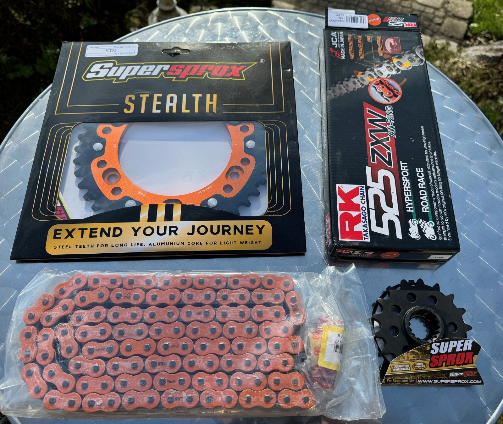 Supersprox Chain Set Ktm Adventure 1050, 1190 LC8, Stealth, Orange, 17 ...