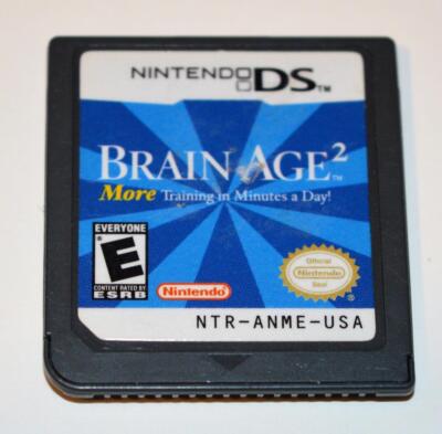 BRAIN AGE 2: MORE TRAINING IN MINUTES A DAY NINTENDO DS 3DS 2DS LITE ...