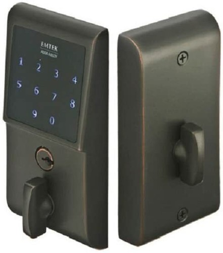 Emtek E3020-US10B EMTouch Electronic Keypad Deadbolt, Oil Rubbed Bronze ...