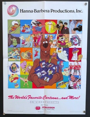 Hanna Barbera World's Favorite Cartoons Poster Scooby Doo *Hollywood ...