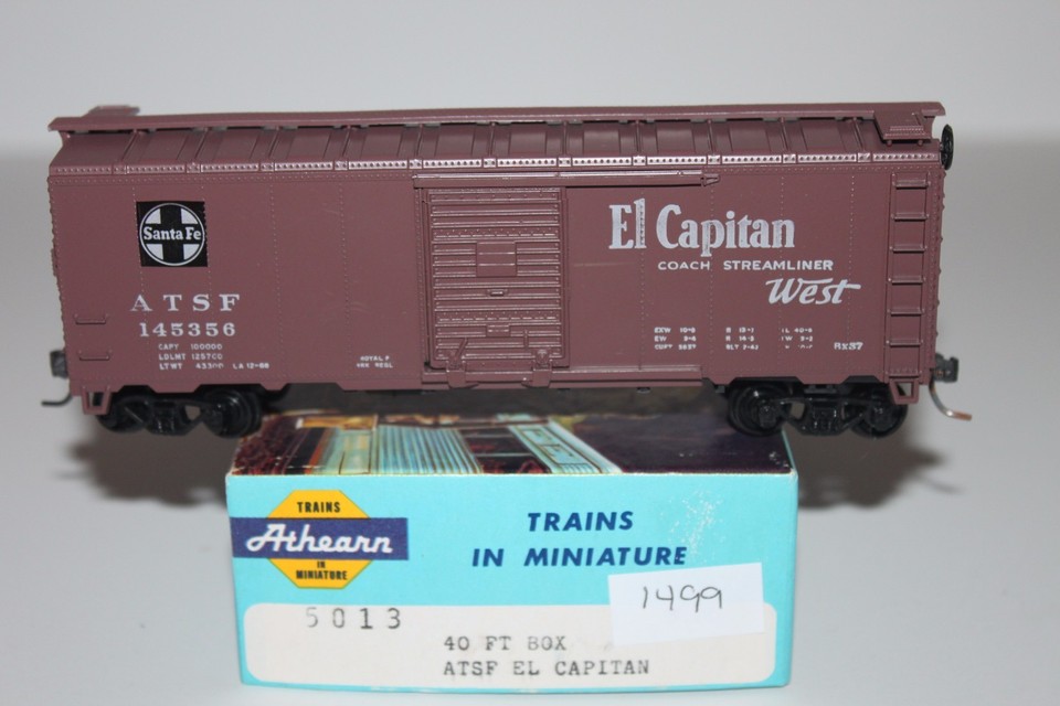 HO Scale Athearn 5013 Santa Fe El Capitan 40' Single Door Boxcar 145356 ...