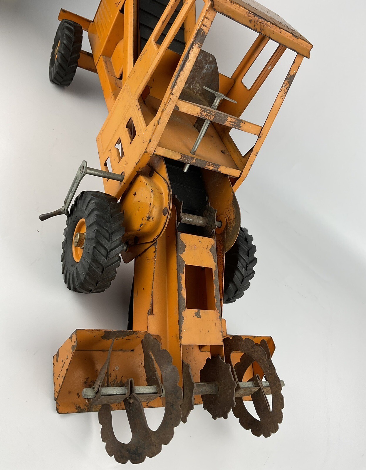 Vintage Nylint 1800 Pressed Steel Adams Travel Loader Construction ...