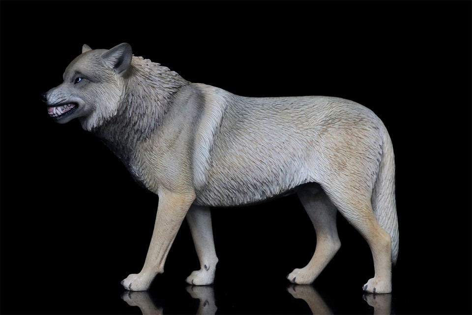 JXK 1:6 Scale Tibetan Wolf Model Animal Scene Decor Collection Soldier ...