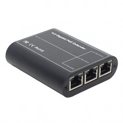 1 PoE in 3 PoE Out Gigabit PoE Passthrough Switch PoE Extender Cascade ...