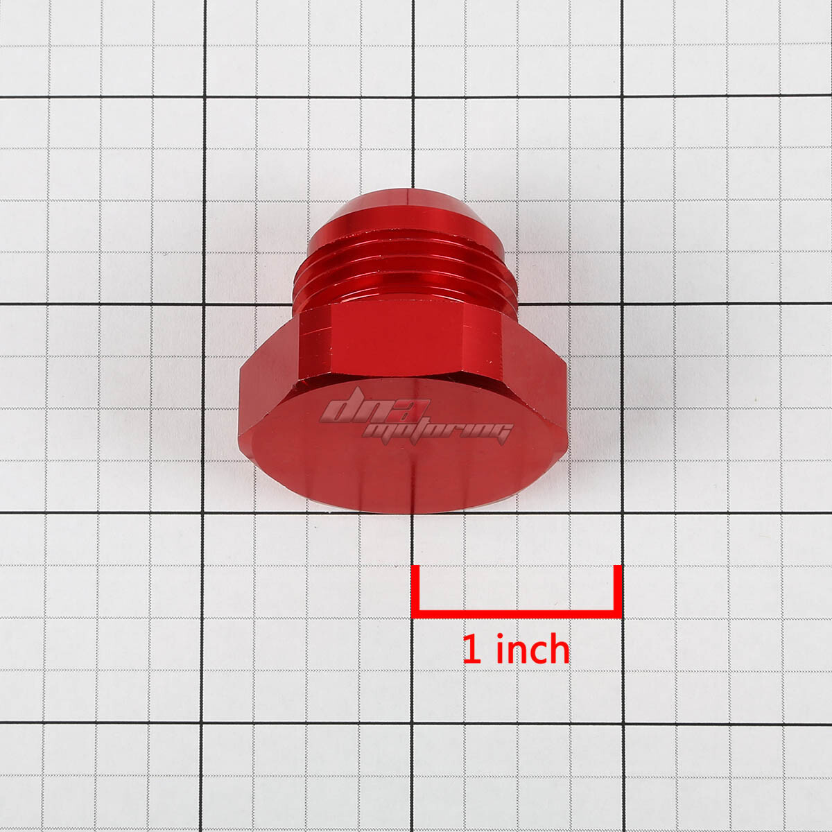 AN12 AN-12 FLARE BOLT RED ALUMINUM ANODIZED NUT PLUG CAP LOCK FITTING ...