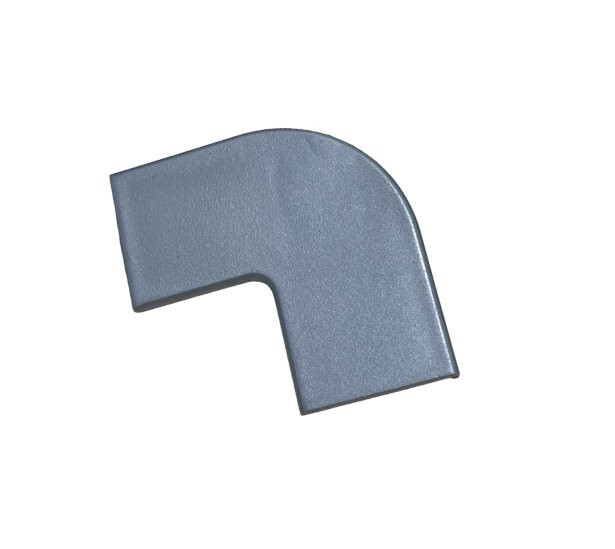Pair of End Caps for Corner Trim Profile 15mm - Grey Campervan ...