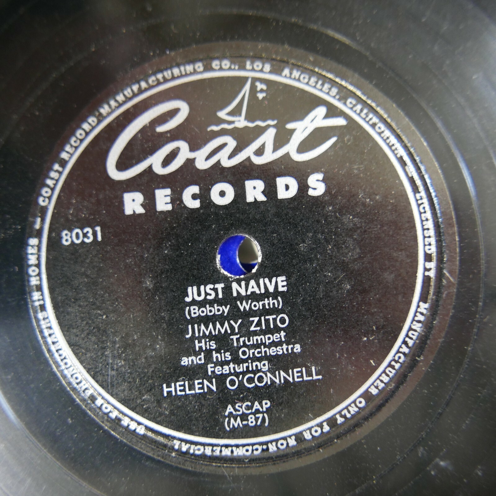 78 rpm JIMMY ZITO just naive / the man with the horn | eBay