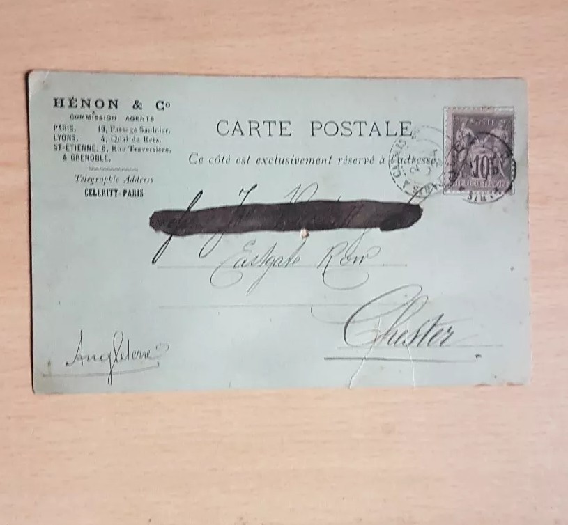 1894 FRANCE POST CARD AND STAMP | eBay