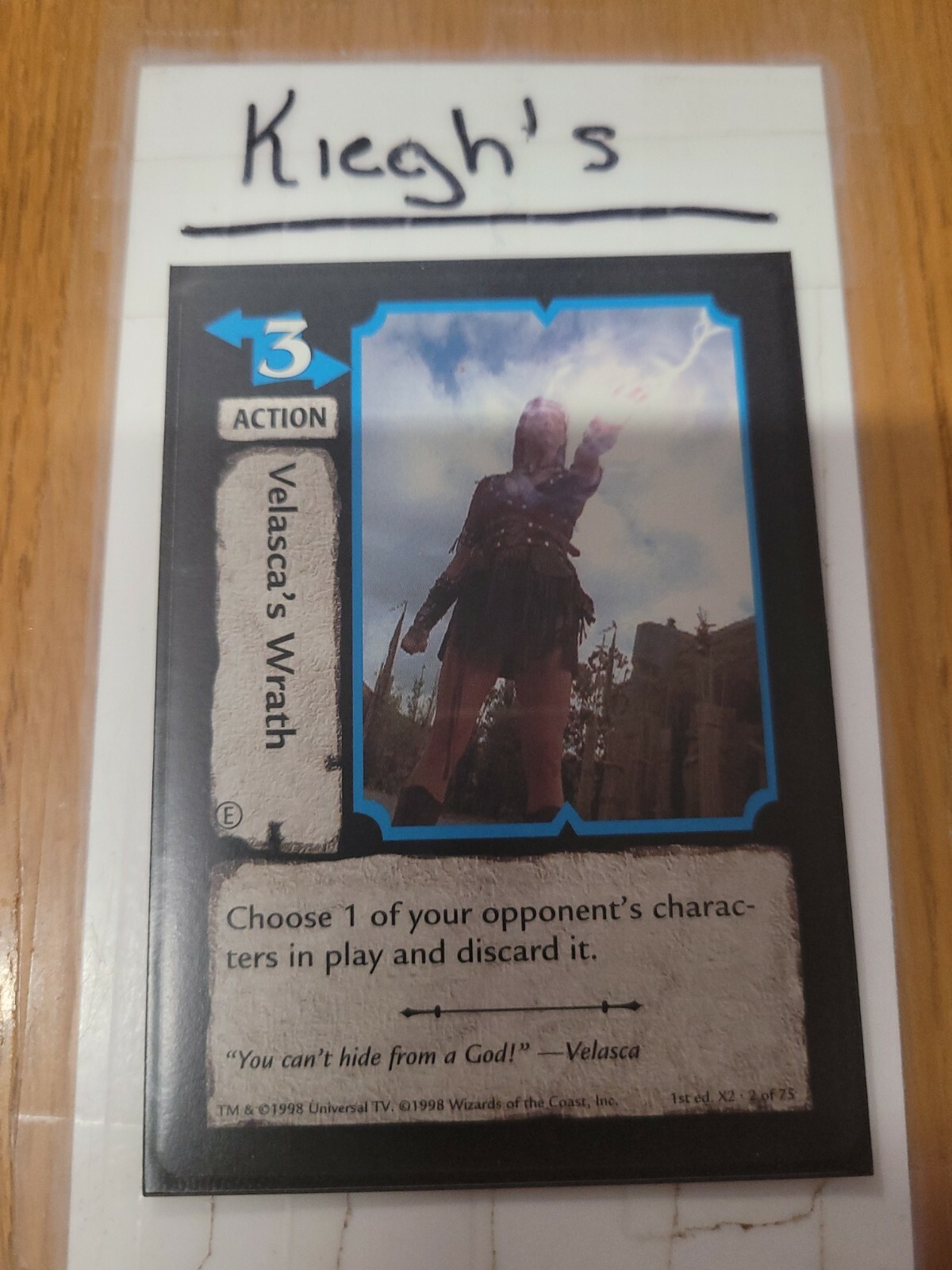 Xena TCG - Velasca's Wrath *1st Edition - 2 Of 75* Played | eBay