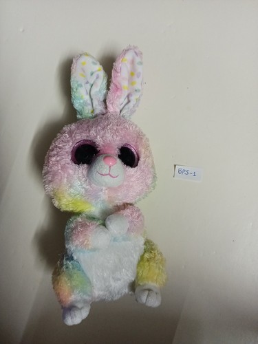 Ty Beanie Boos Glitter Eyes Bloom The Easter Bunny Rabbit Plush Stuffed ...
