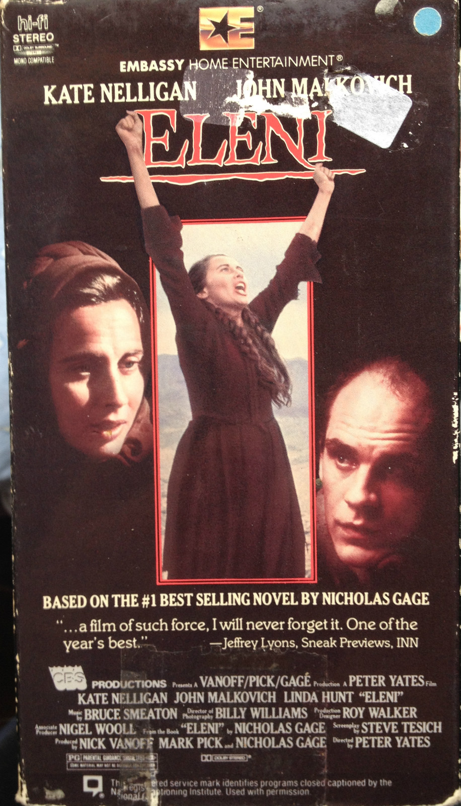 Eleni (VHS) Rare 1985 true-life drama stars Kate Nelligan, John ...