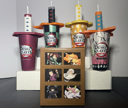 Demon Slayer Sword Cups Popcorn Bucket SET Kimetsu no Yaiba Infinity ...