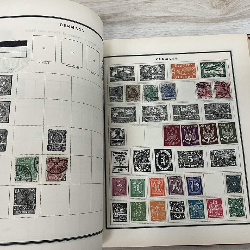 Vintage MODERN Postage STAMP Album Dated 1938 - Over 700 STAMPS Old ...