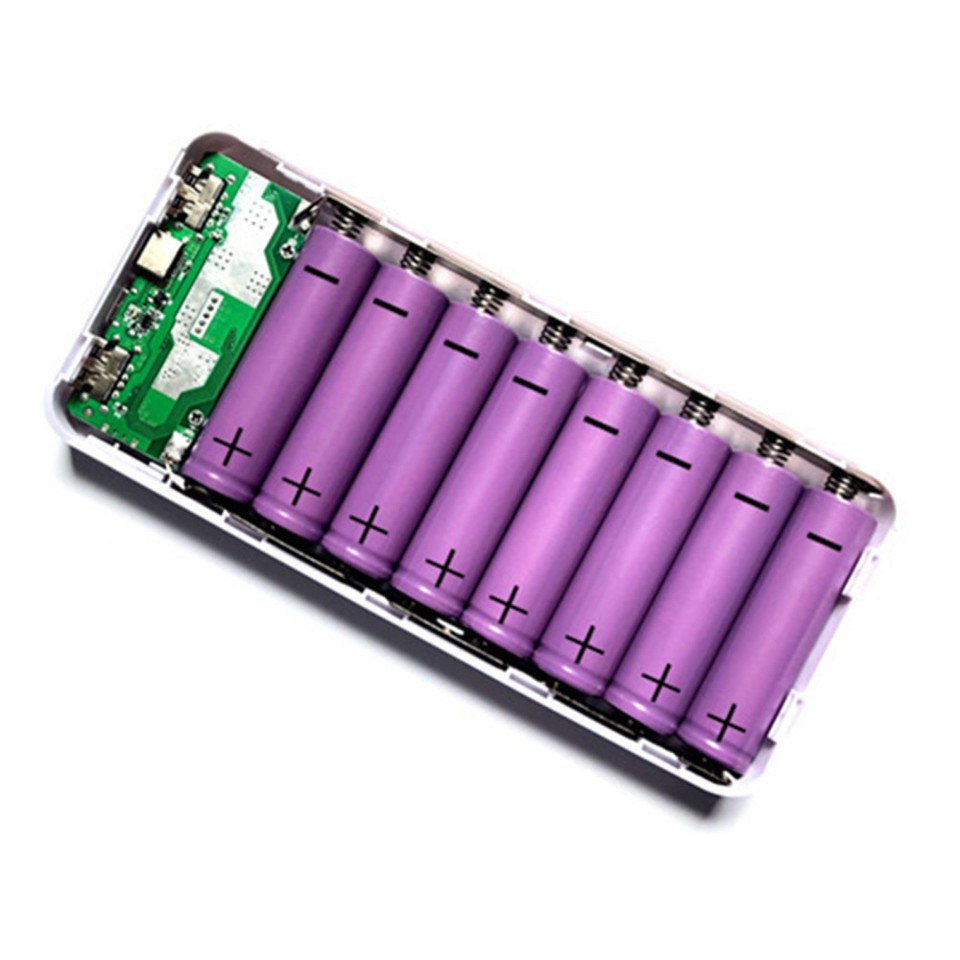 Power Bank Case DIY 18650 Battery Fast Charger Box Shell No Battery ...