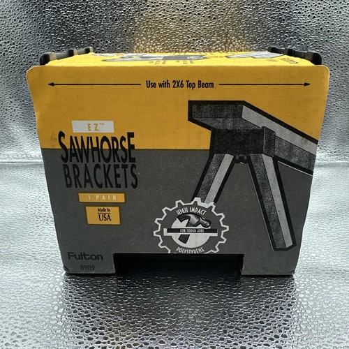 Fulton 8909 Polystyrene Plastic Heavy Duty Sawhorse Brackets 500 lbs ...