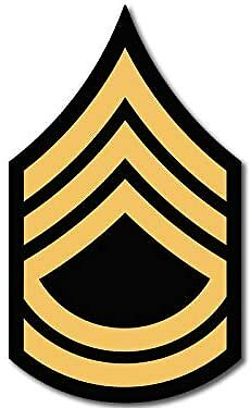 3x5 inch US Army Rank SFC Sergeant First Class Sticker (Arm Logo SSI ...