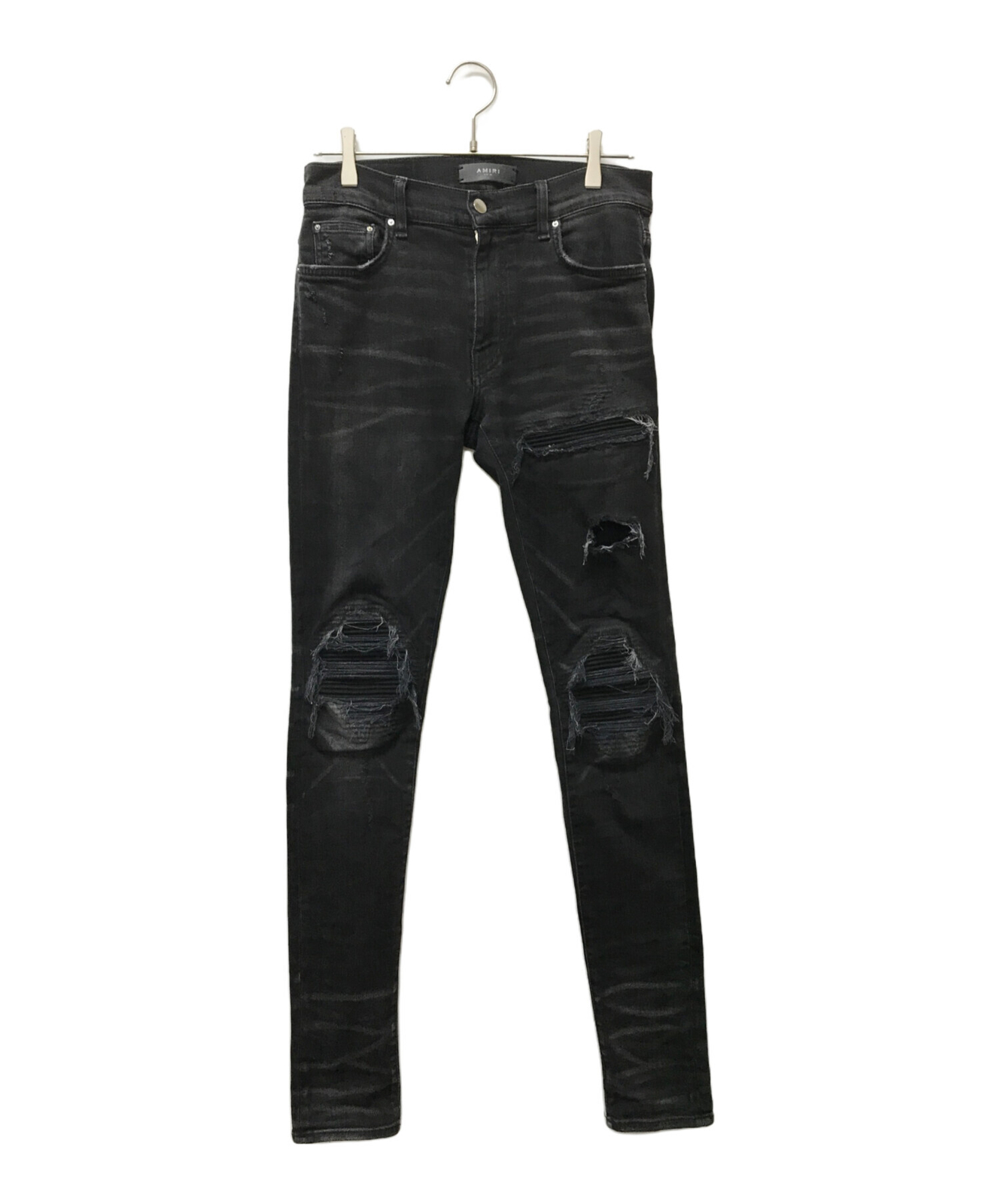 Brand: AMIRI / Distressed bellows biker denim pants /… - Gem