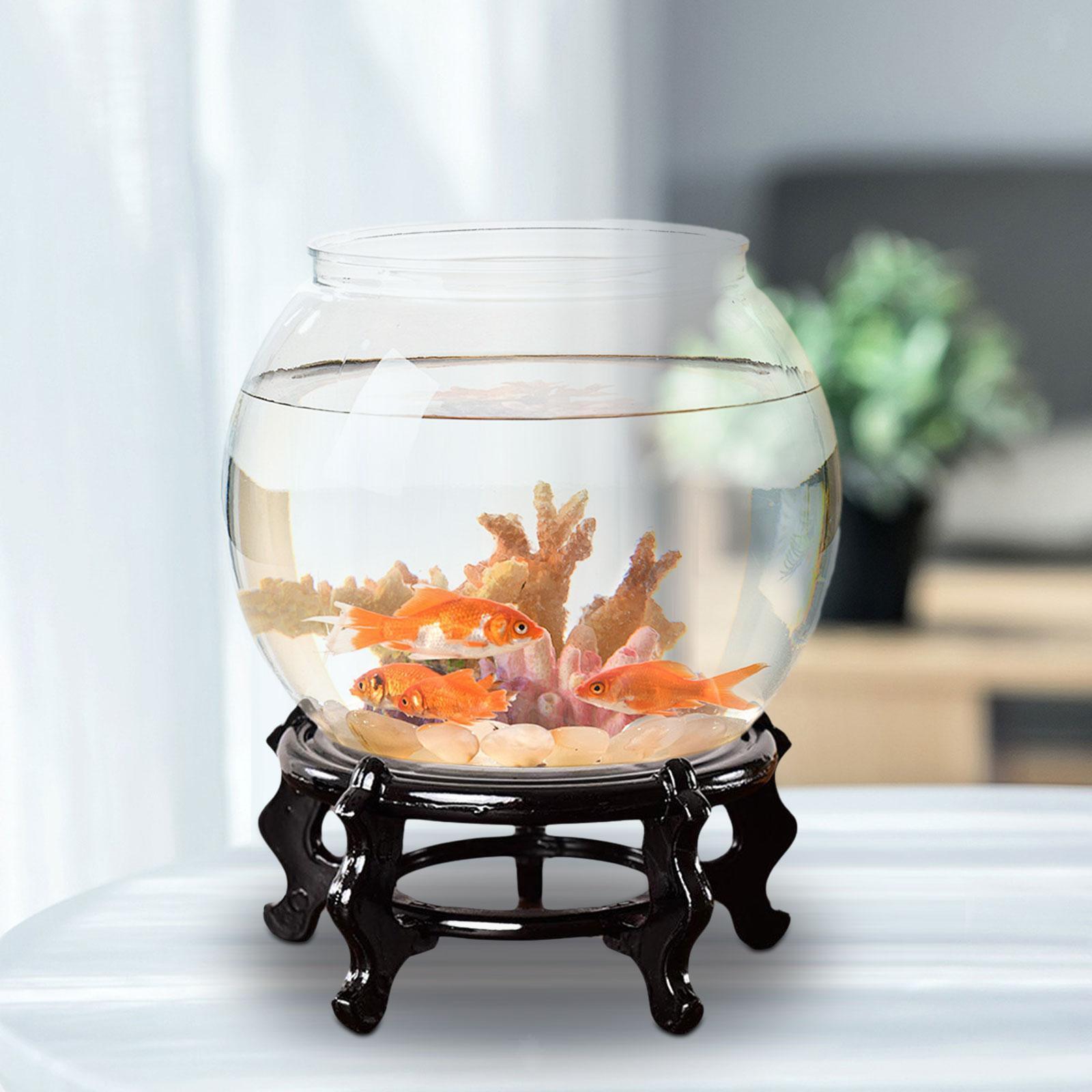 Wooden Plant Stand Wooden Fishbowl Display Stand for Living Room Home ...
