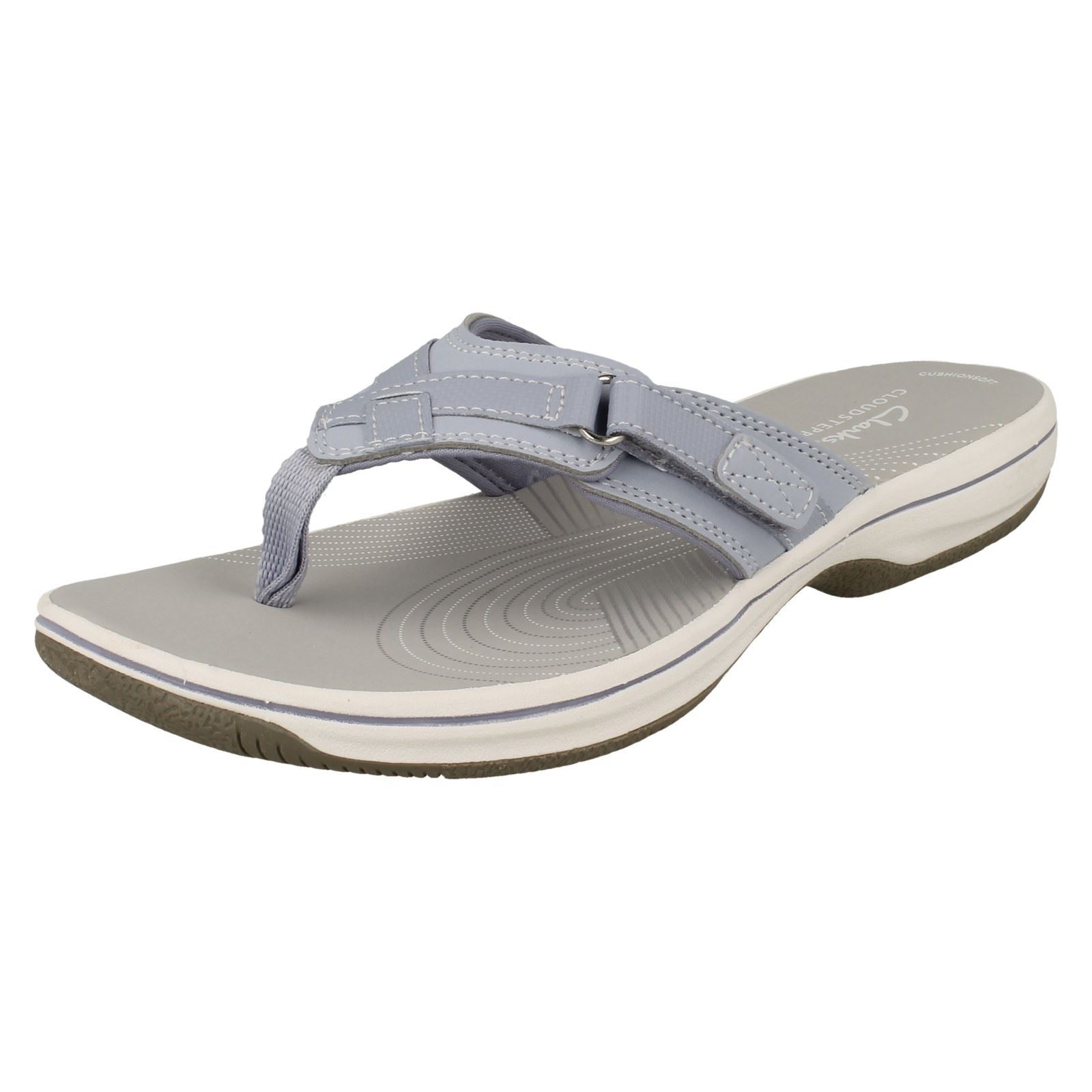 Ladies Clarks Toe Post Sandals - Brinkley Sea | eBay