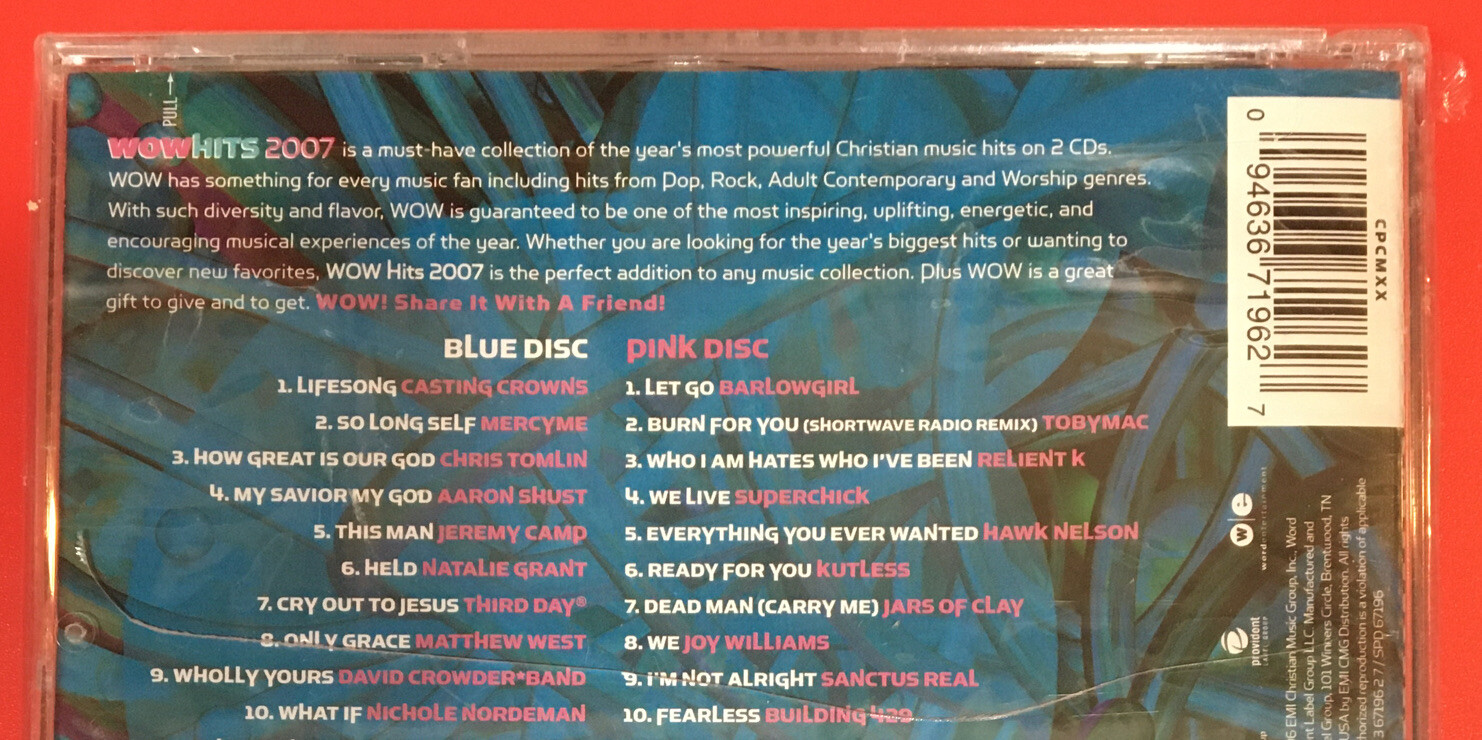 WOW HITS 2007 by VARIOUS ARTISTS (2 CDs, 2006 - EMI - USA) BRAND NEW ...