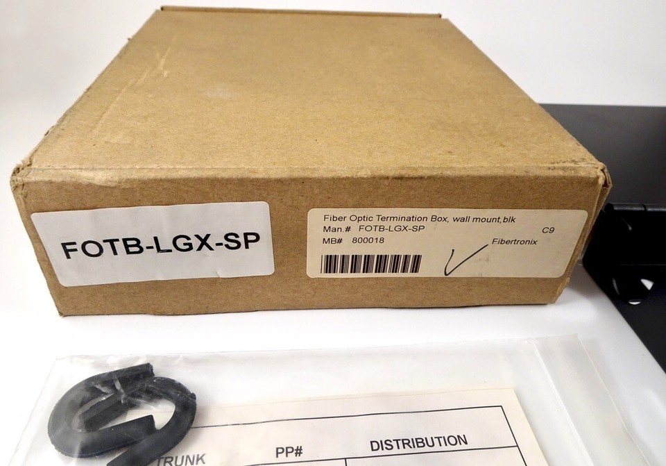 Fibertronix, 12 Fiber, FOTB-LGX-SP Termination Box, 2 Ports, Splice ...