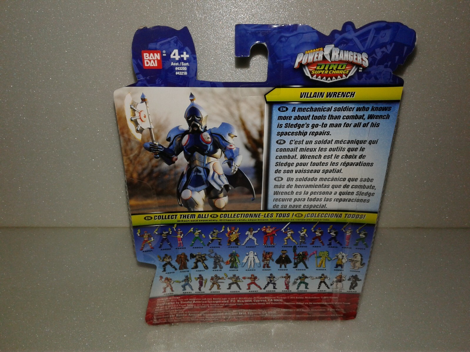 Power Rangers Dino Super Charge WRENCH 5" Villain 2016 NISP FREE ...