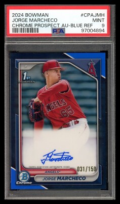 2024 Bowman Chrome Prospect Autographs #CPA-JMH Jorge Marcheco 31/59 ...