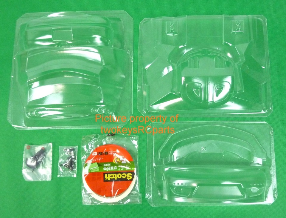 1:10 RC Clear Body Shell Kit Pandem RX7 FD3S inc Mukka stickers suit ...
