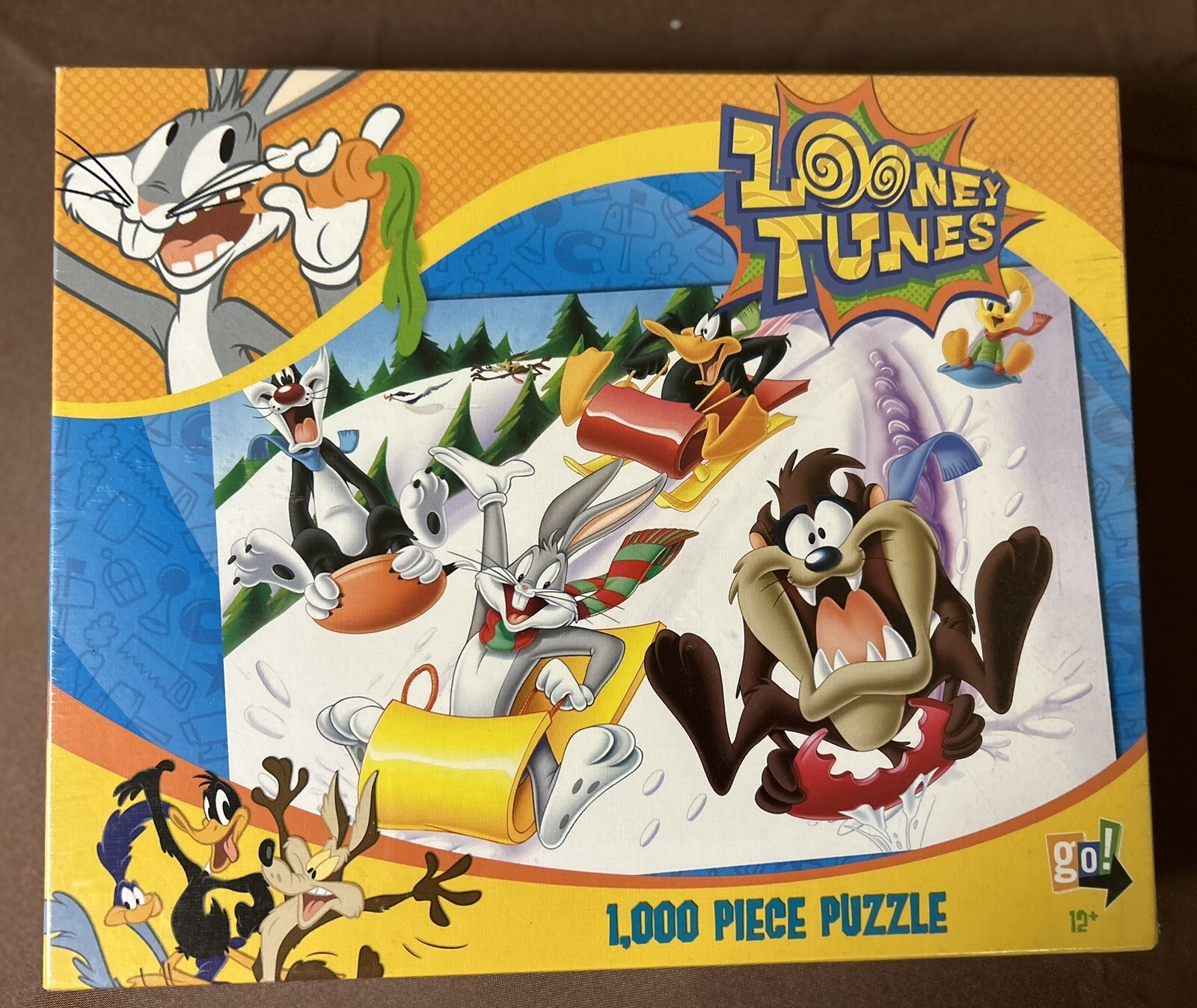 Looney Tunes Sledding Go Games 1000 PC Puzzle Bugs Bunny Cartoon ...