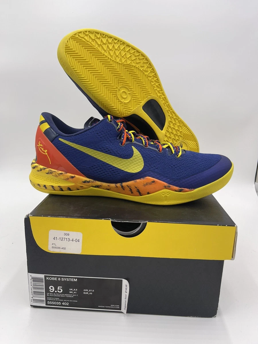 Kobe 8 Blue And Yellow