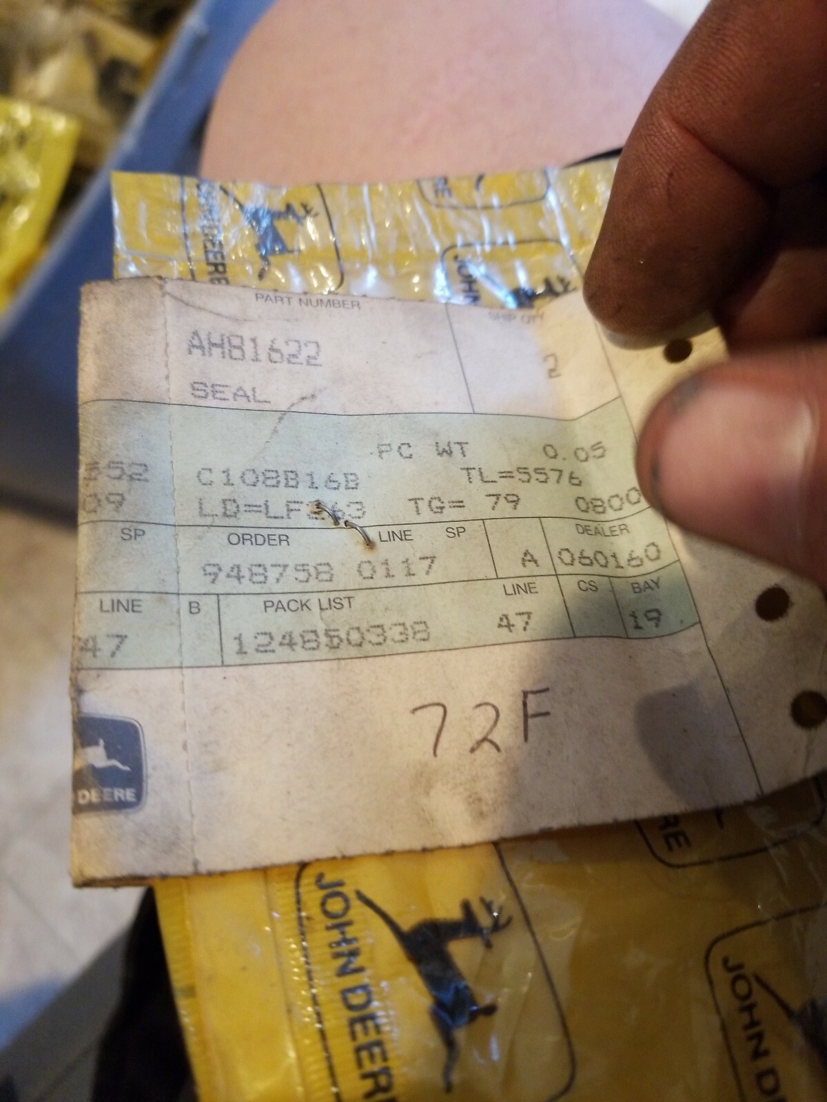 AH81622 Final Drive Pinion Seal John Deere 6620 7720 8820 9600 9610 | eBay