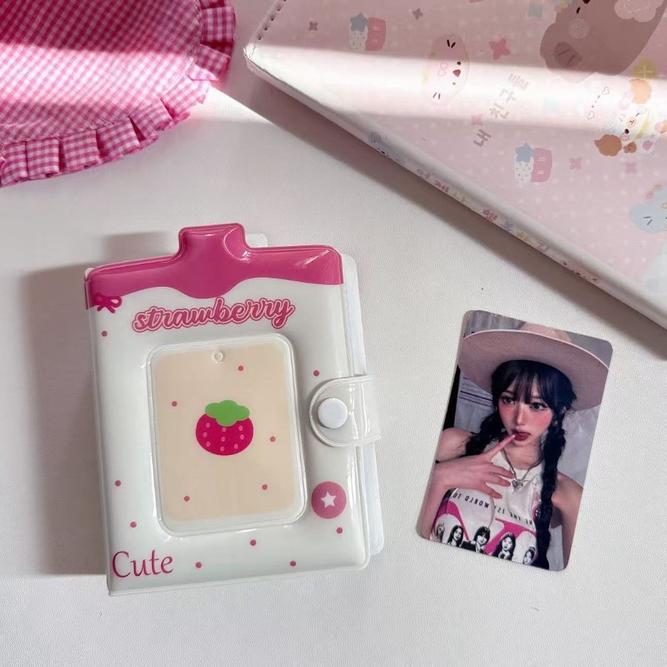 PVC Card Album Mini Idol Card Collect Book Cute Photocard Binder | eBay ...