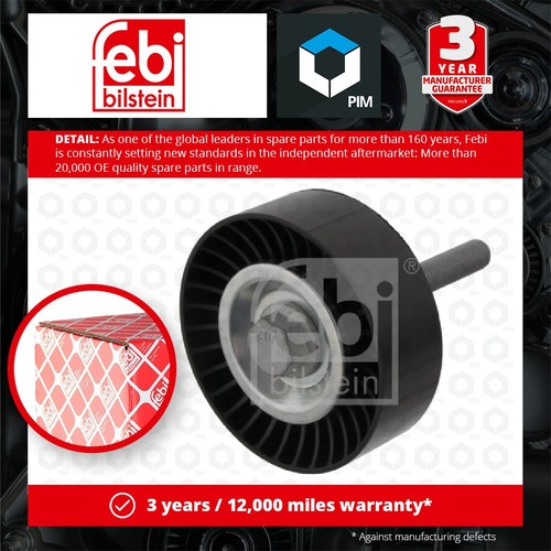Aux Belt Idler Pulley 30859 Febi Guide Deflection 1J0145276 1J0145276B ...