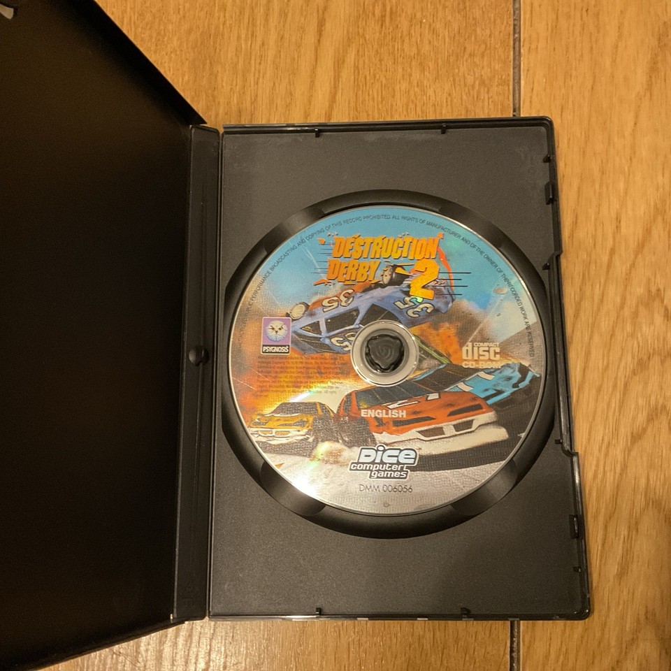 Destruction Derby 2 (PC CD-ROM, 2-DISC, 1996) Manual on Disc Excellent ...