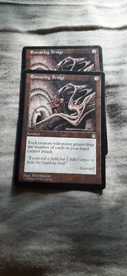 MTG Magic Gathering 4 Ensnaring Bridge Stronghold MP Free S/H | eBay