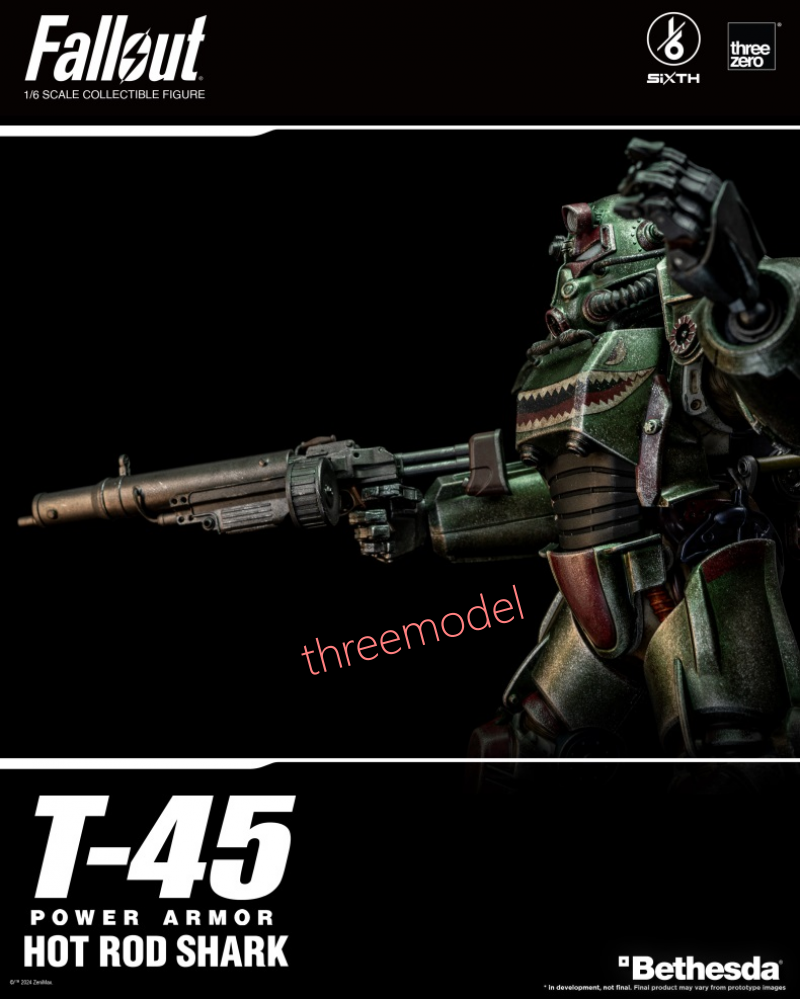 Threezero FALLOUT T-45 1/6 POWER ARMOR NCR SALVAGED Action Figure Pre ...