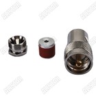 UHF PL259 Male Clamp Straight Connector PL-259 For LMR195 RG58 RG400 ...