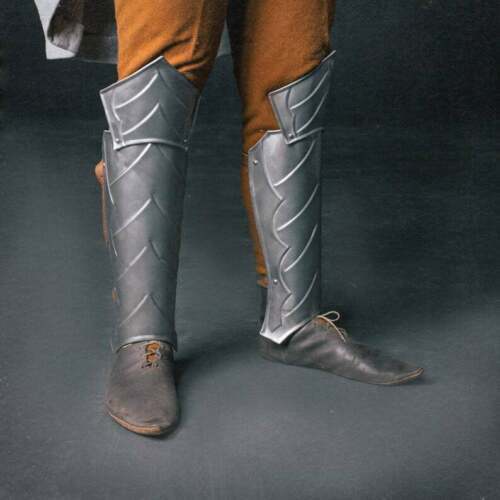 Medieval Fantasy Armour Greaves ~ Steel Armour Legs ~ Armour Leg ...