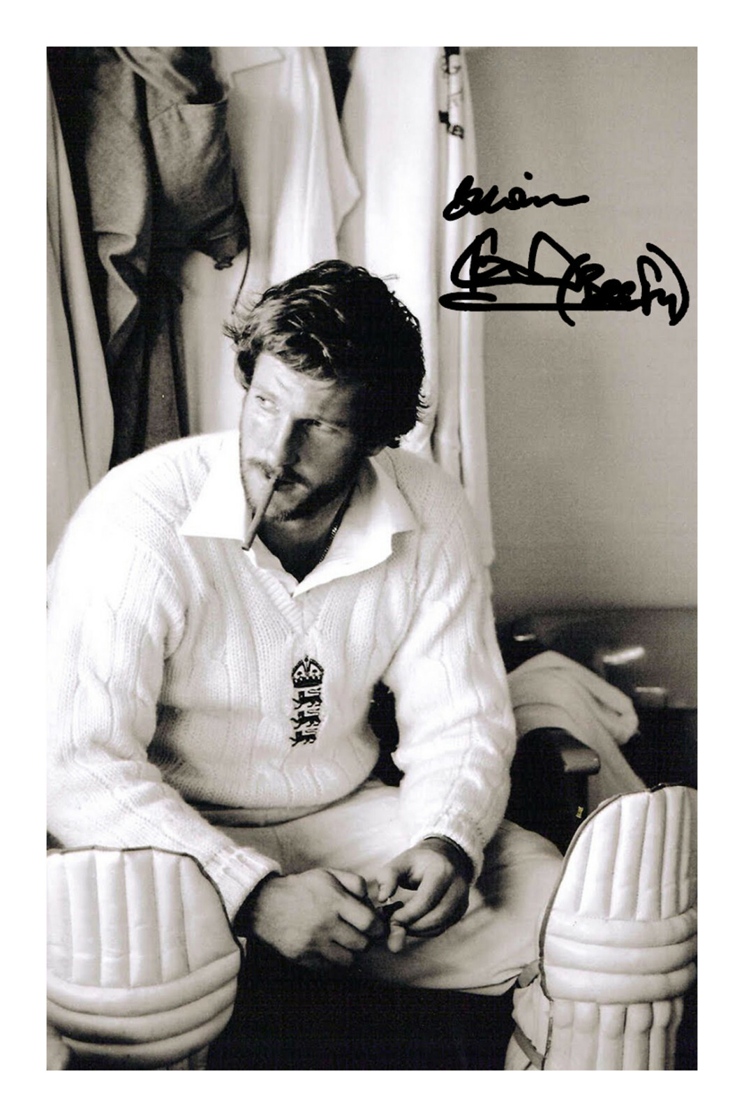 Ian Botham A4 Signed Photo Print Autograph Cricket Beefy | eBay UK