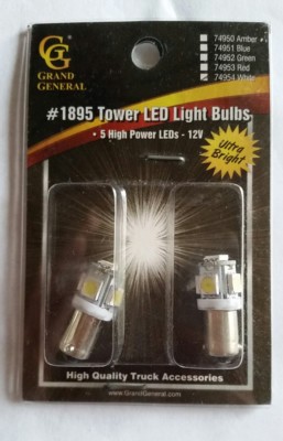Grand General #1895 Tower LED Light Bulbs White 12v 74954 | eBay