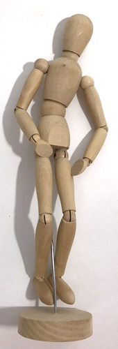 Poseable Wooden Human Figure Articulated Jointed Artist Mannequin | eBay