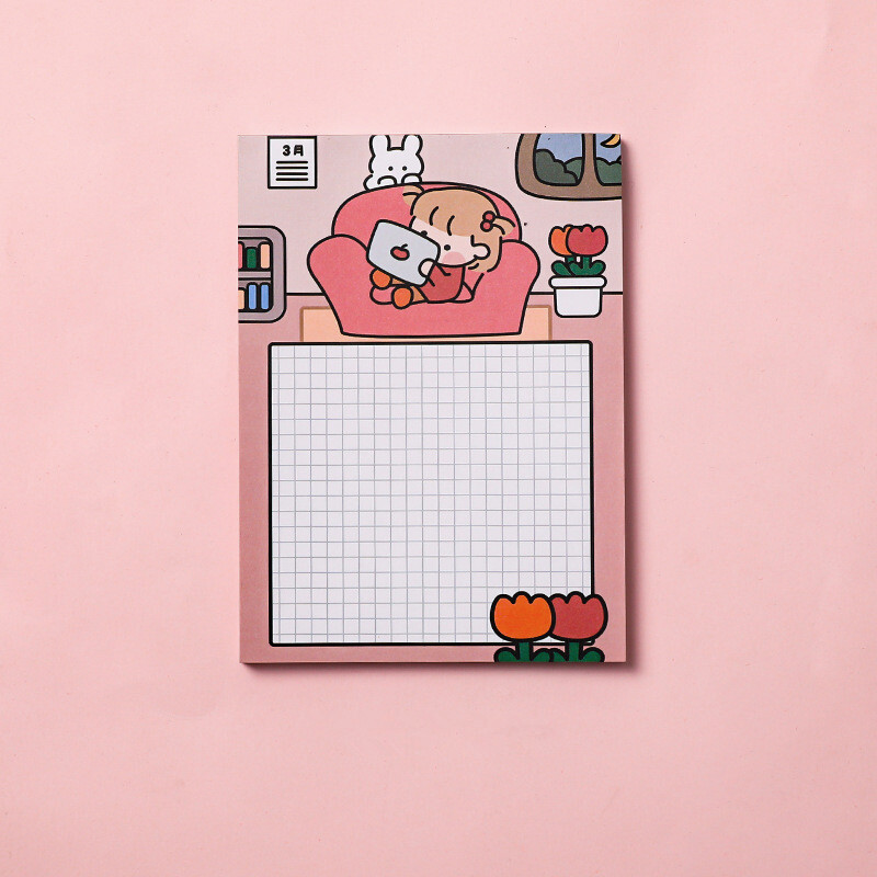 Kawaii Cartoon Memo pads Notes Notebook 50 pages per pack cute cartoon ...